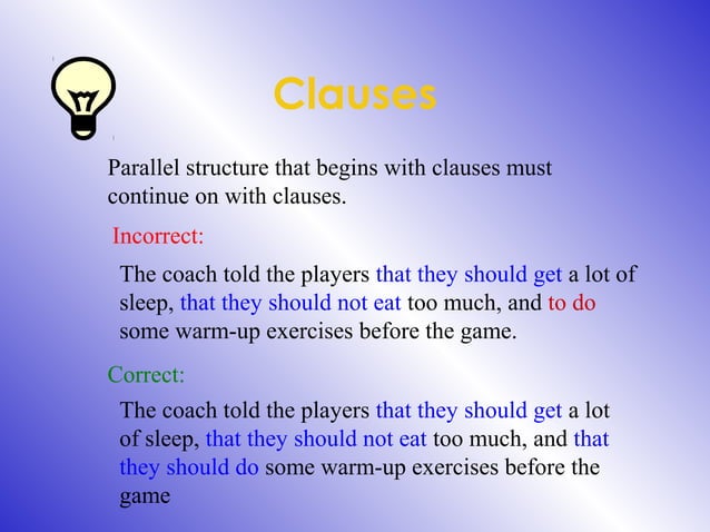 Parallel structure | PPT