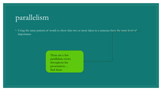 Parallel structure | PPTX