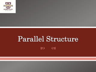 Parallel structure | PPT