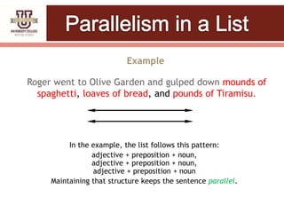 Parallel structure | PPT