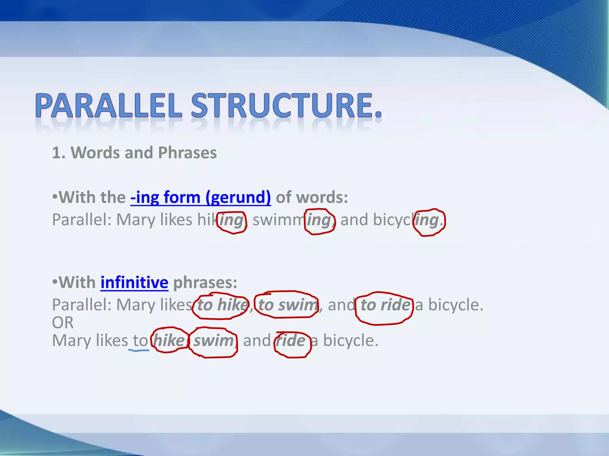 Parallel Structure | PPTX