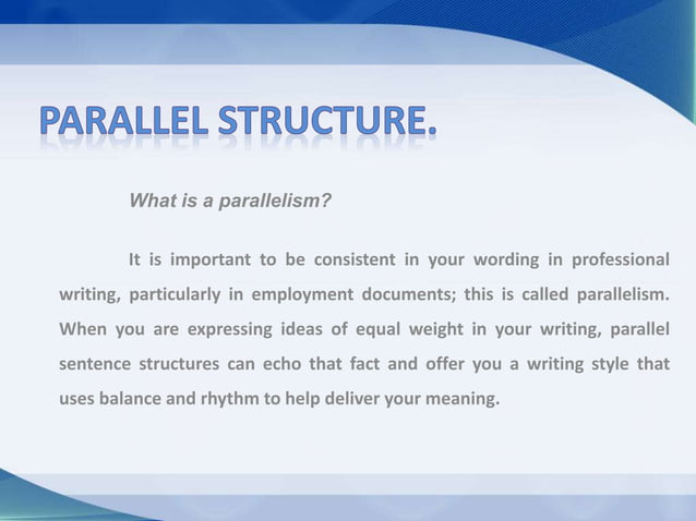 Parallel Structure | PPT