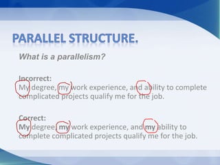 Parallel Structure | PPTX