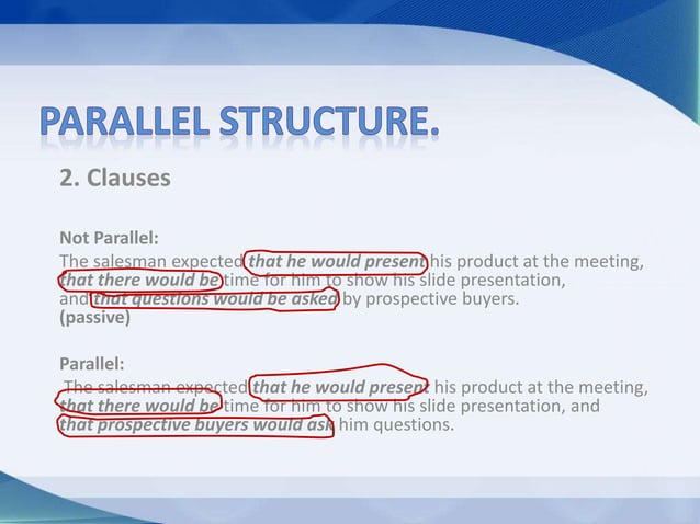 Parallel Structure | PPT