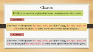 Parallel structure | PPT