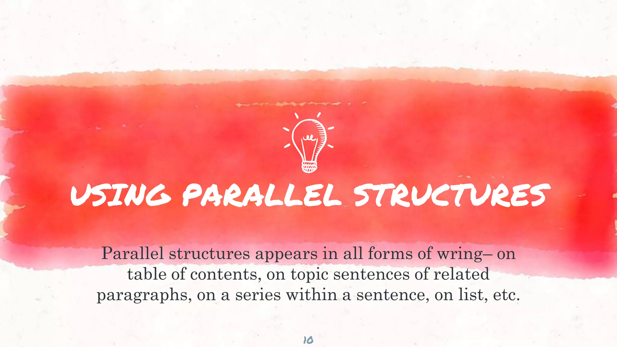 Parallel structure | PPTX