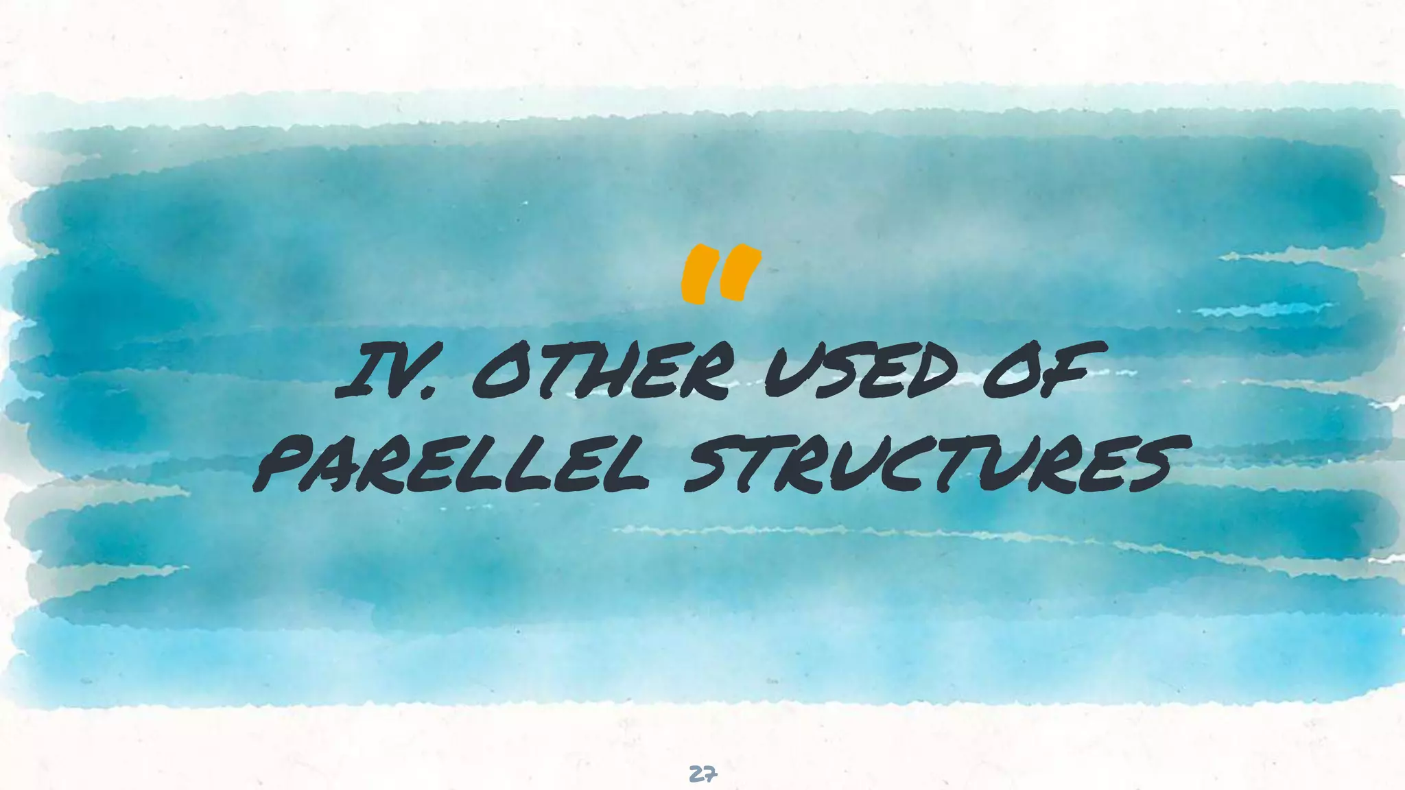 Parallel structure | PPTX