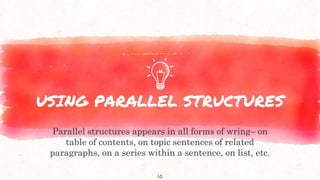Parallel structure | PPTX