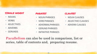 Parallel structure | PPTX