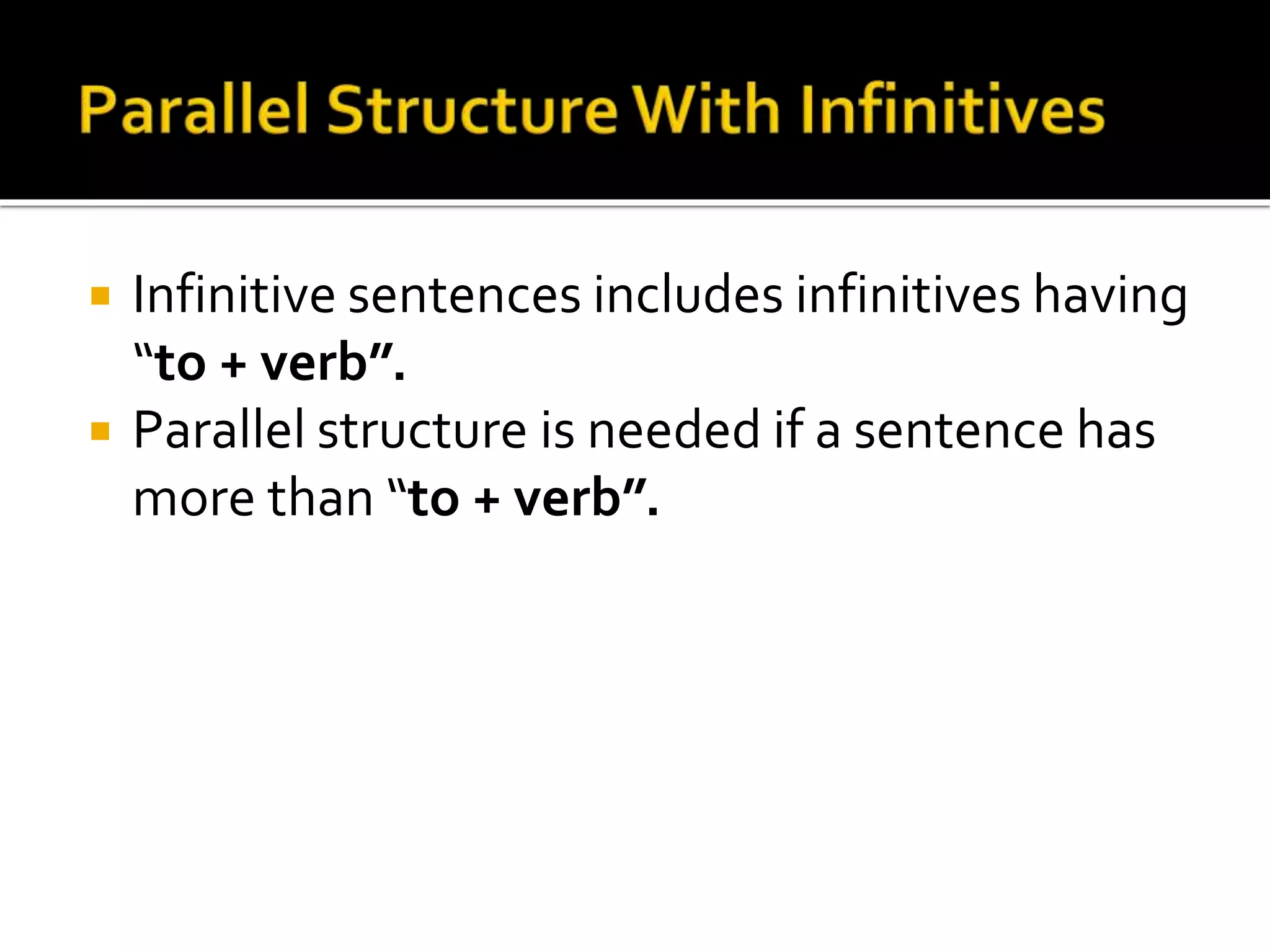 Parallel structure | PPTX