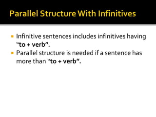 Parallel structure | PPTX