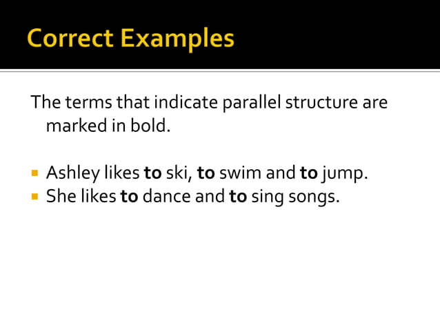 Parallel structure | PPTX