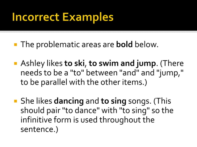 Parallel structure | PPTX