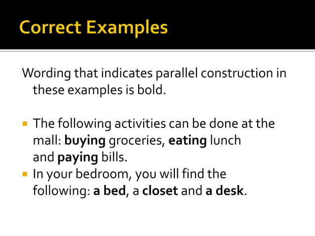 Parallel structure | PPTX
