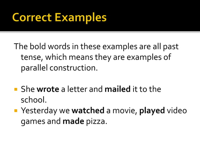 Parallel structure | PPTX