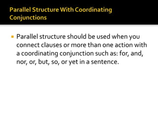 Parallel structure | PPT