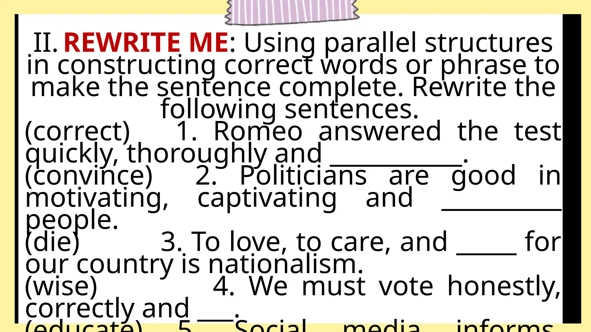 PARALLEL STRUCTURE.pptx EN8G-Ia-7: Use parallel structures. | PPTX