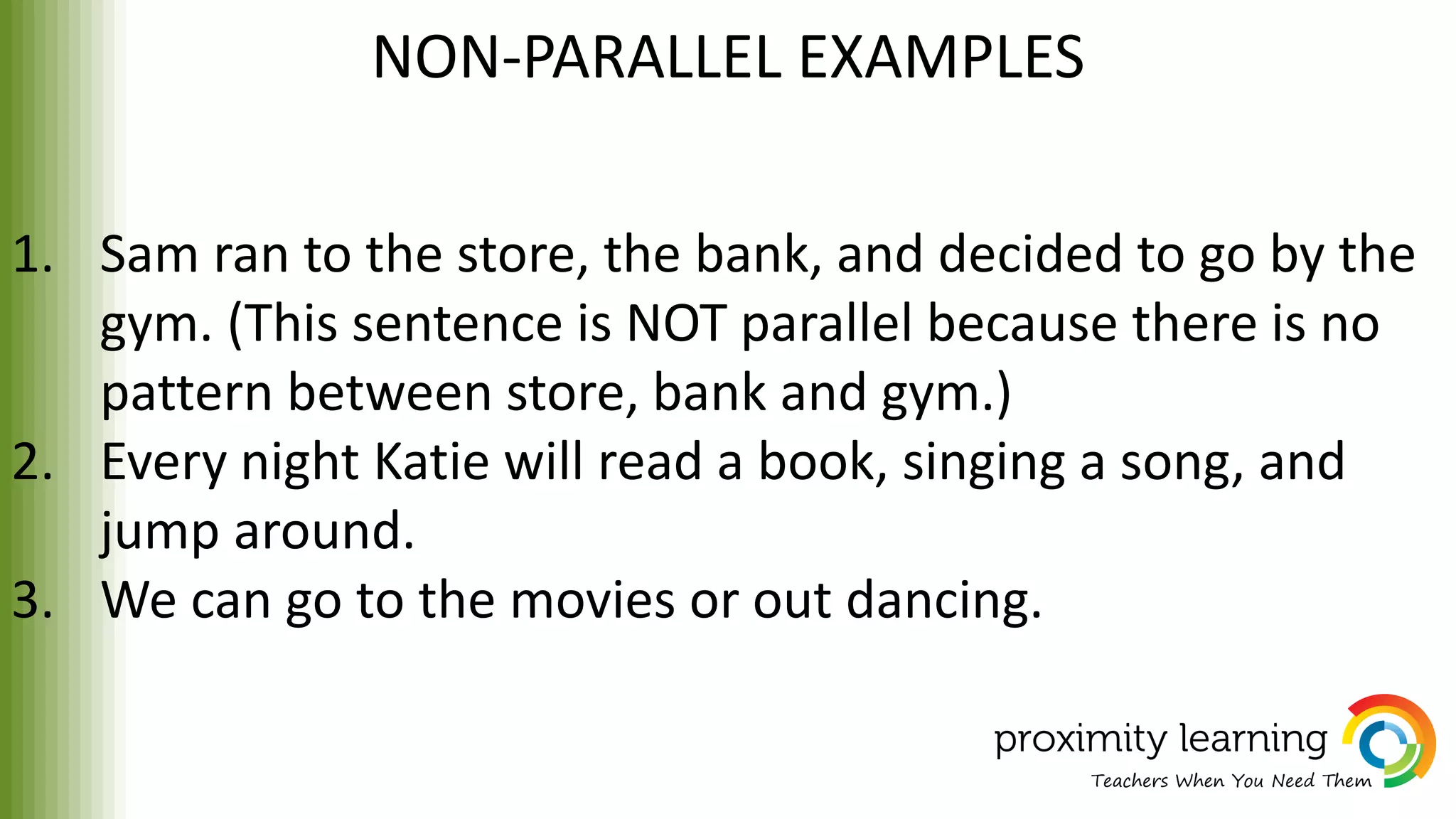 Parallel structure intro | PPTX | Programming Languages | Computing