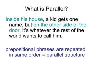 Parallel structure rev | PDF | Programming Languages | Computing