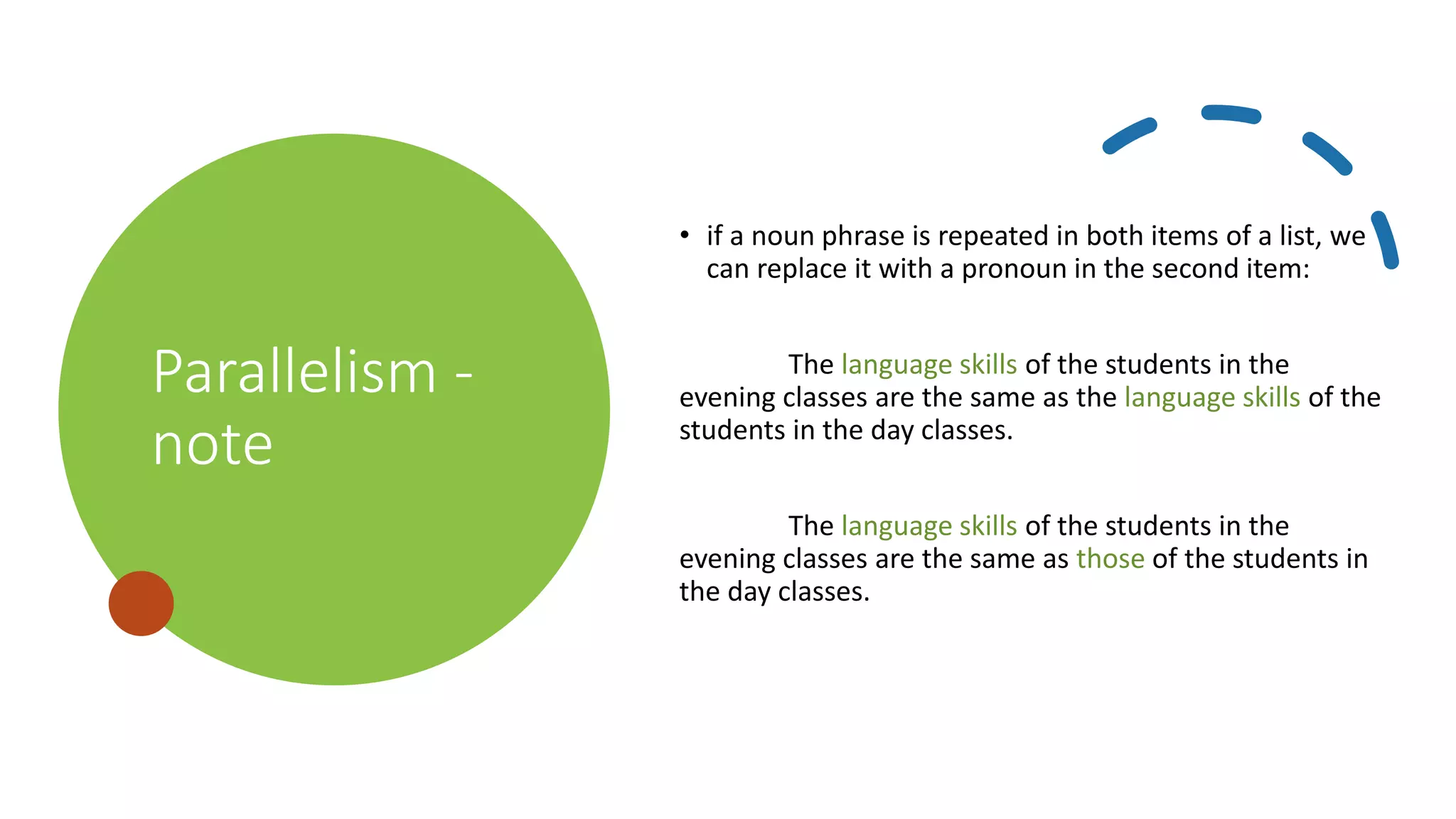 Parallel structures | PPTX