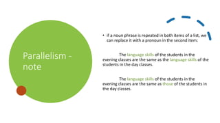 Parallel structures | PPTX