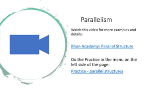 Parallel structures | PPTX