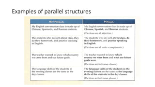 Parallel structures | PPT