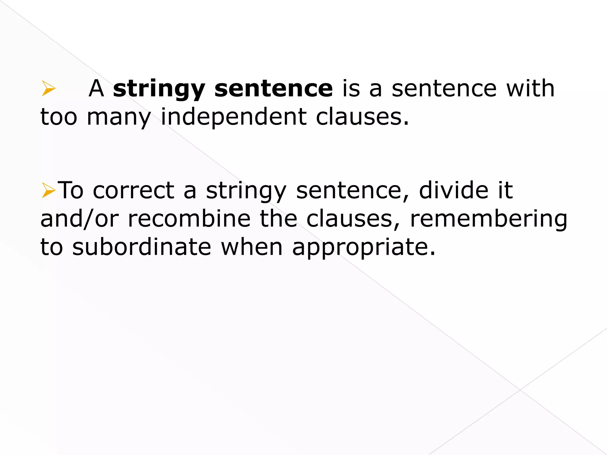 Parallel structures sentence problems | PPTX