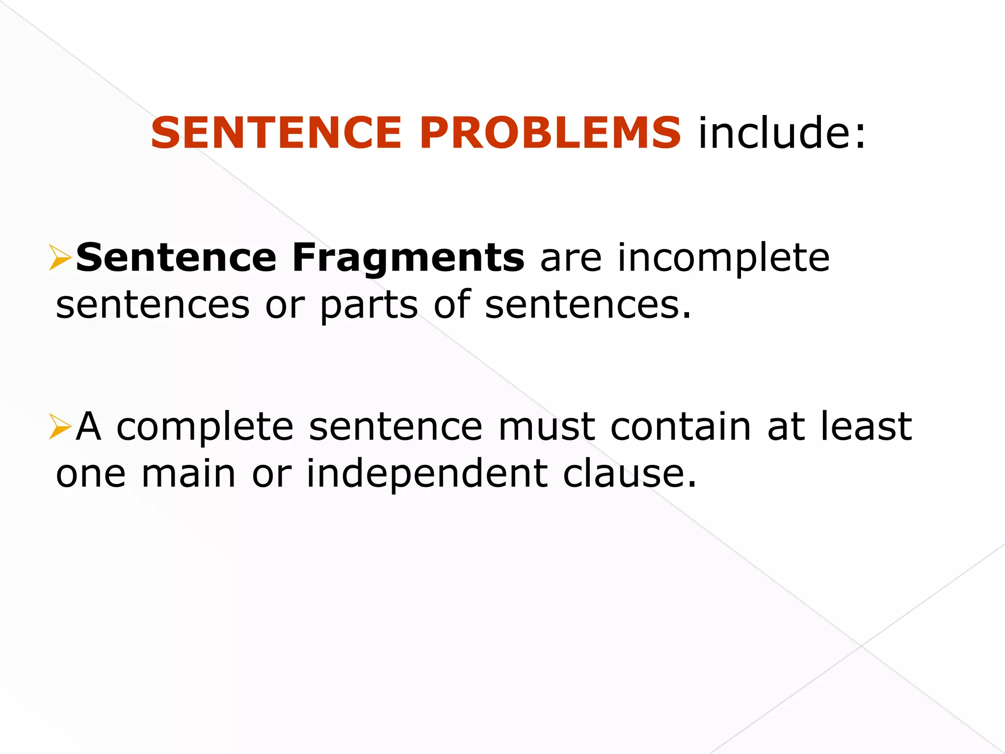 Parallel structures sentence problems | PPTX