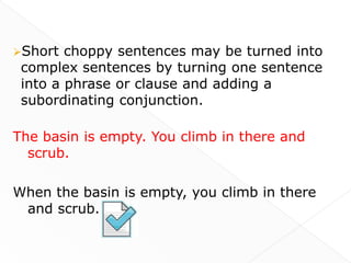 Parallel structures sentence problems | PPTX