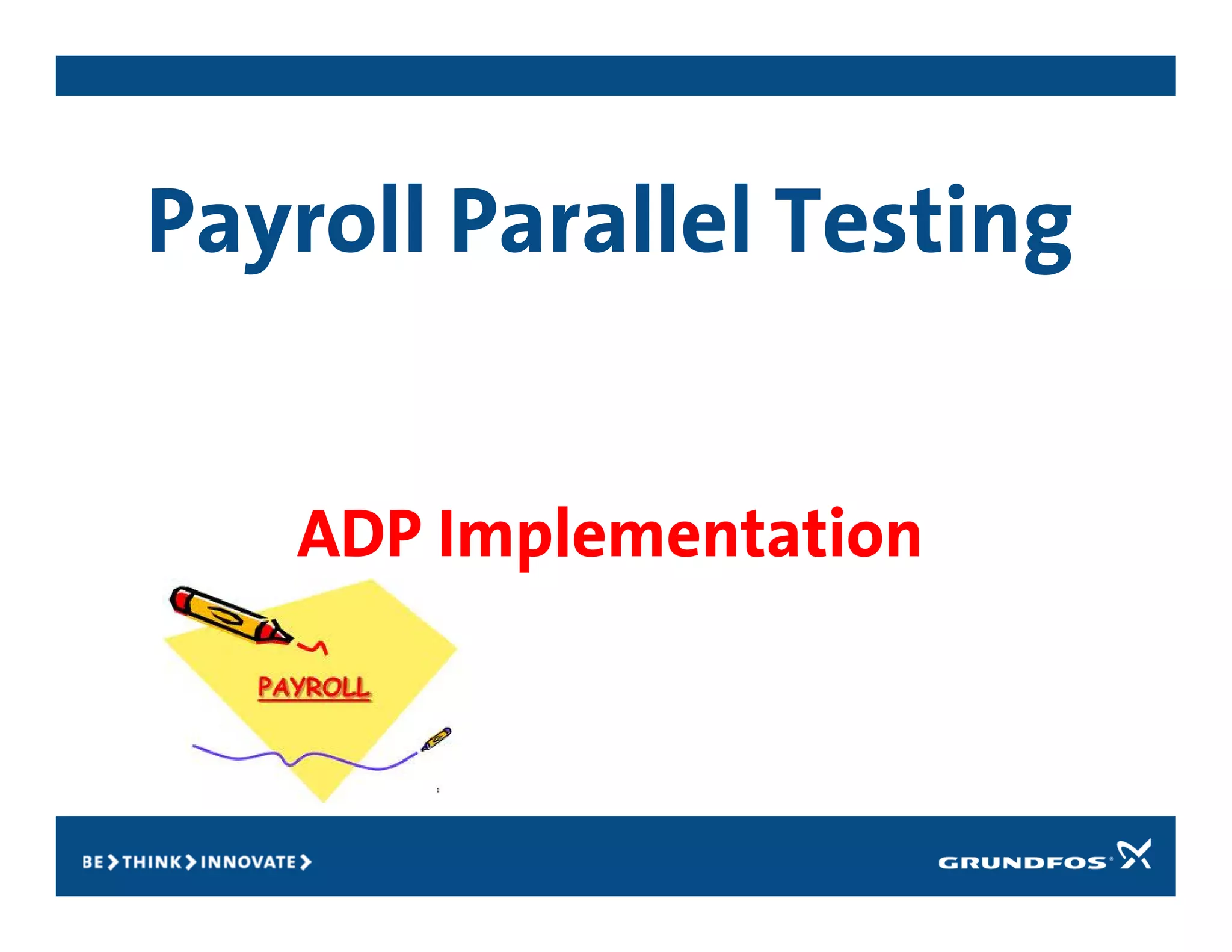 Parallel Testing Overview Ppt
