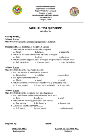 Parallel Test Questios-3rd Quater GRADE 1.docx