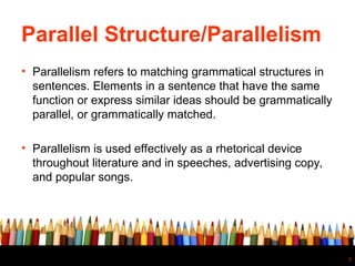 Parallel Thesis Statements.pptىتةةااووىةةةةة | PPT