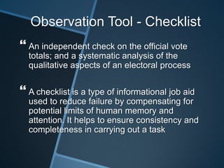 Parallel vote tabulation nigeria experience | PPTX