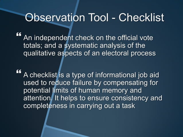 Parallel vote tabulation nigeria experience | PPTX