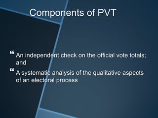 Parallel vote tabulation nigeria experience | PPTX