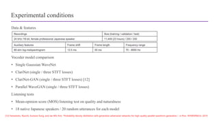 Parallel WaveGAN review | PPT