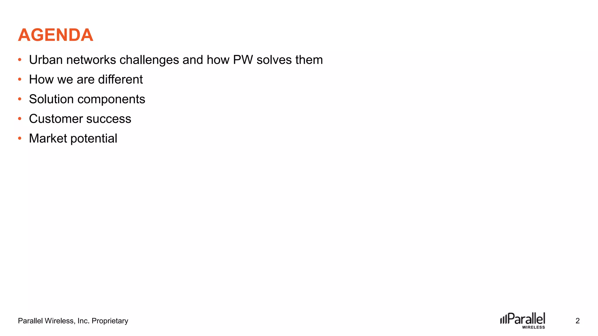 Parallel Wireless Urban Solution - Media | PPT