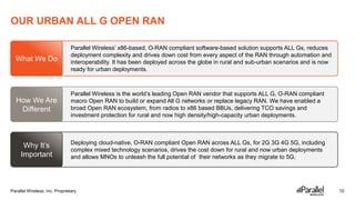 Parallel Wireless Urban Solution - Media | PPTX | Cloud Computing | Internet