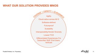 Parallel Wireless Urban Solution - Media | PPTX | Cloud Computing | Internet