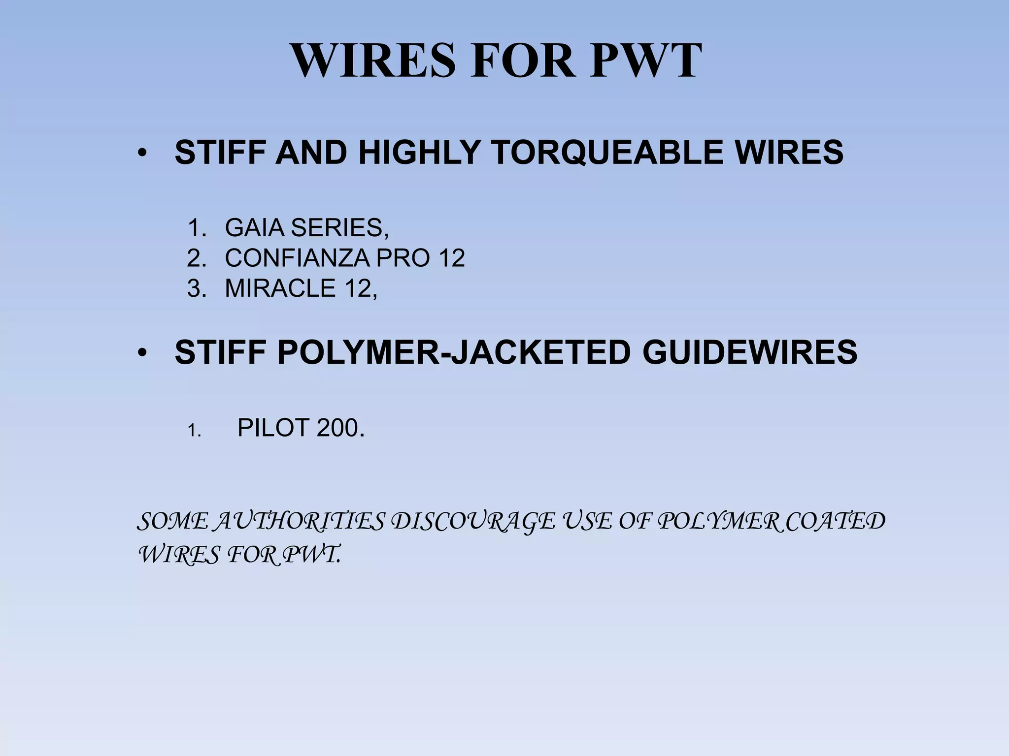Parallel wire Technique in CTO PCI | PPTX