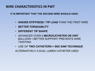 Parallel wire Technique in CTO PCI | PPTX