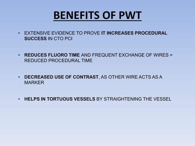 Parallel wire Technique in CTO PCI | PPTX