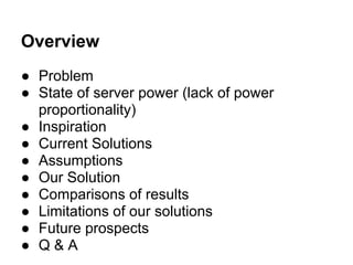 Exploiting latency bounds for energy efficient load balancing | PPT