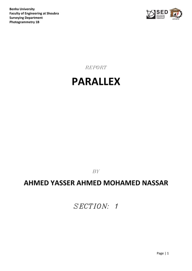 Photogrammetry - Stereoscopic Parallax | PDF