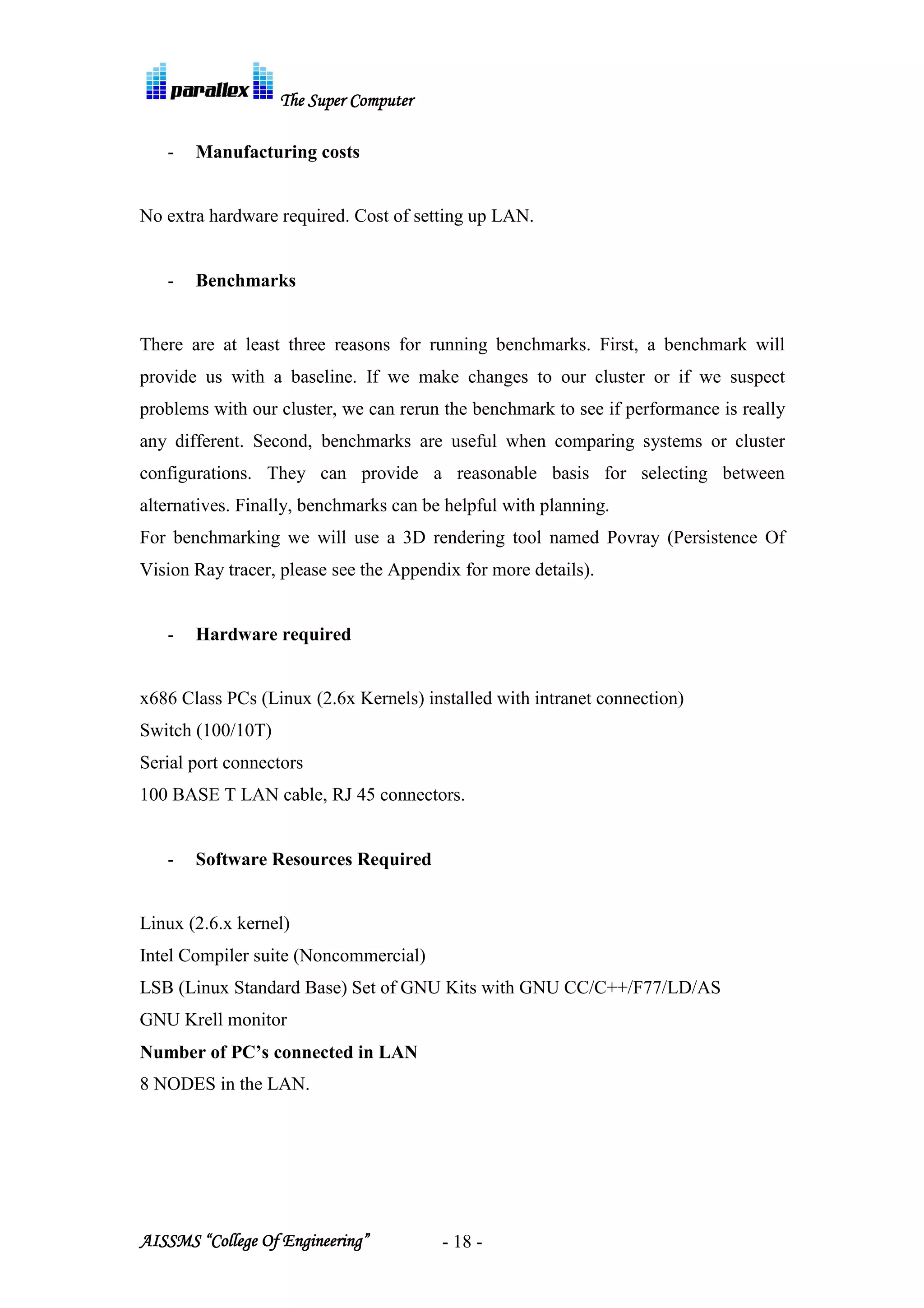 Parallex - The Supercomputer | PDF