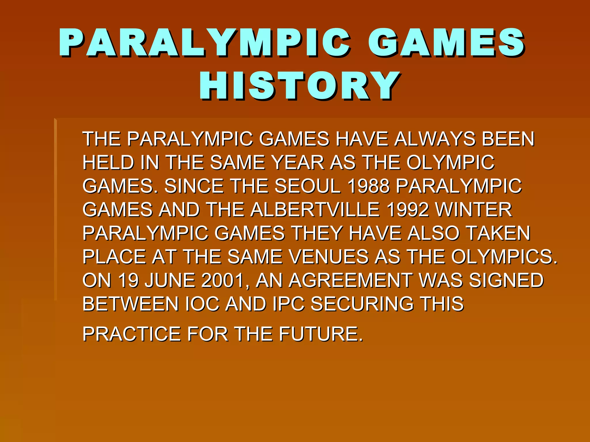 Paralympic games | PPT