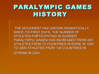 Paralympic games | PPT