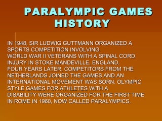 Paralympic games | PPT
