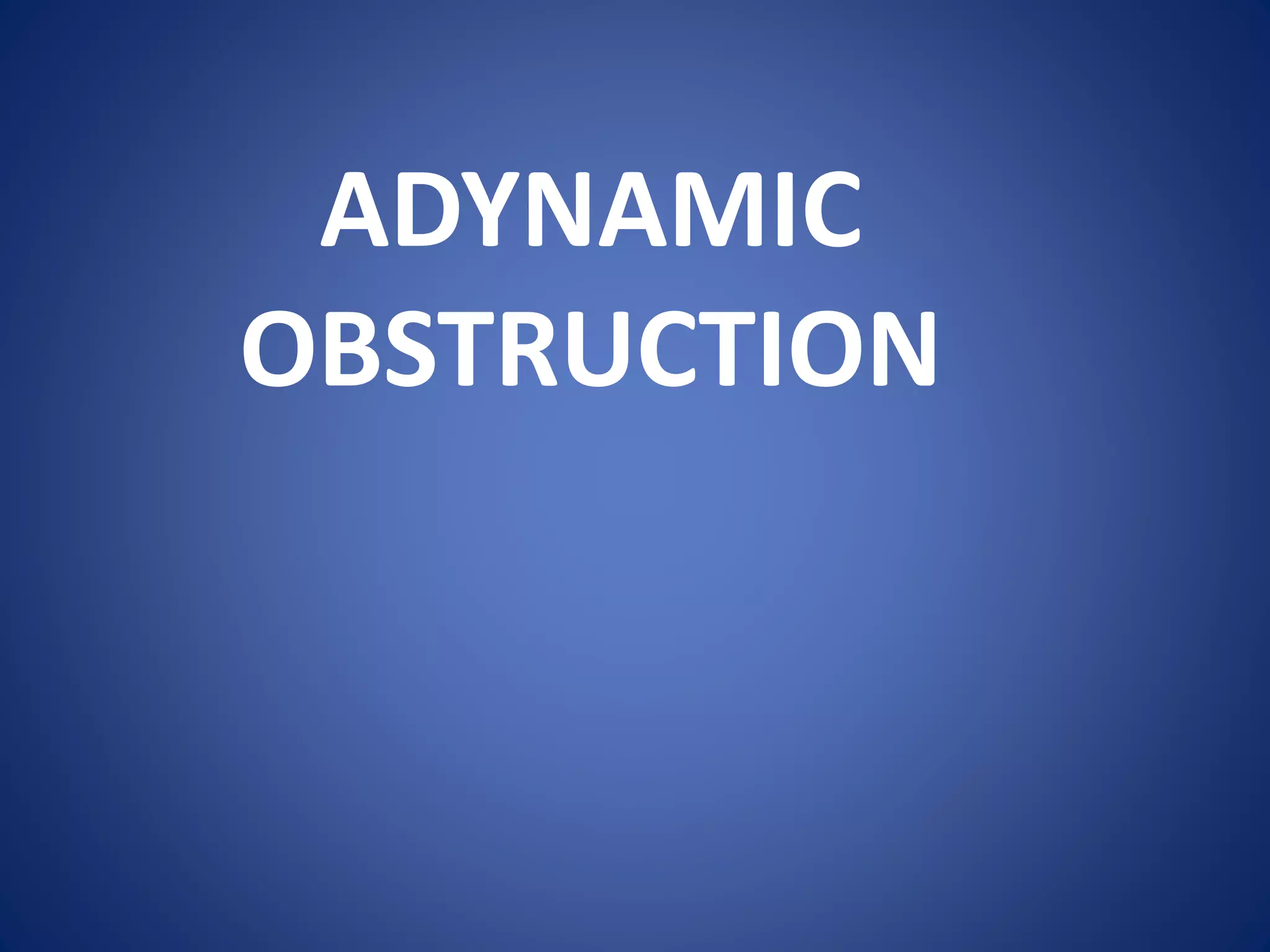 Paralytic ileus | PPTX